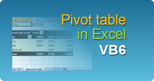 EasyXLS Blog Archive Export Excel With Pivot Table In VB6 